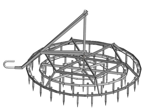 Herse Rotative à Double Rotation - Traction Animale - L’Atelier Paysan